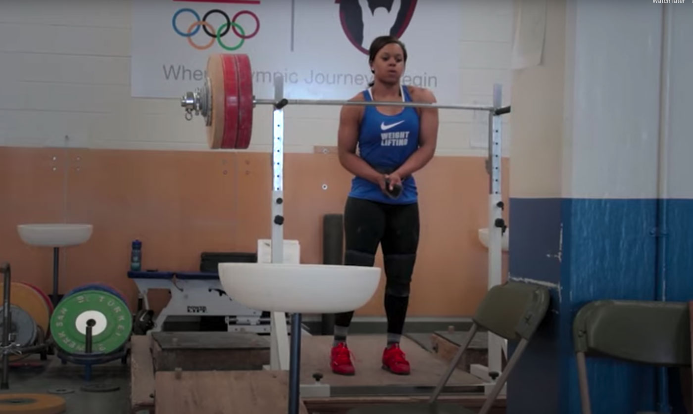 American weightlifter Jenny Arthur takes break from training to lift ...
